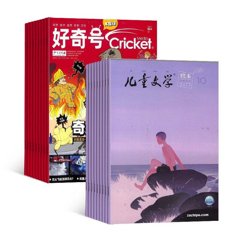 【【杂志预计10月发货】儿童文学儿童版+好奇号组合订阅 2023年10月起订 1年组合共24期 杂志铺（先发“杂志订阅清单”）