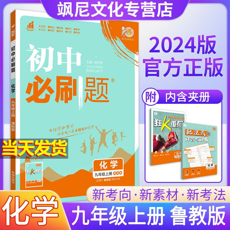 2024版初中练习册九年级上册 化学 鲁教版