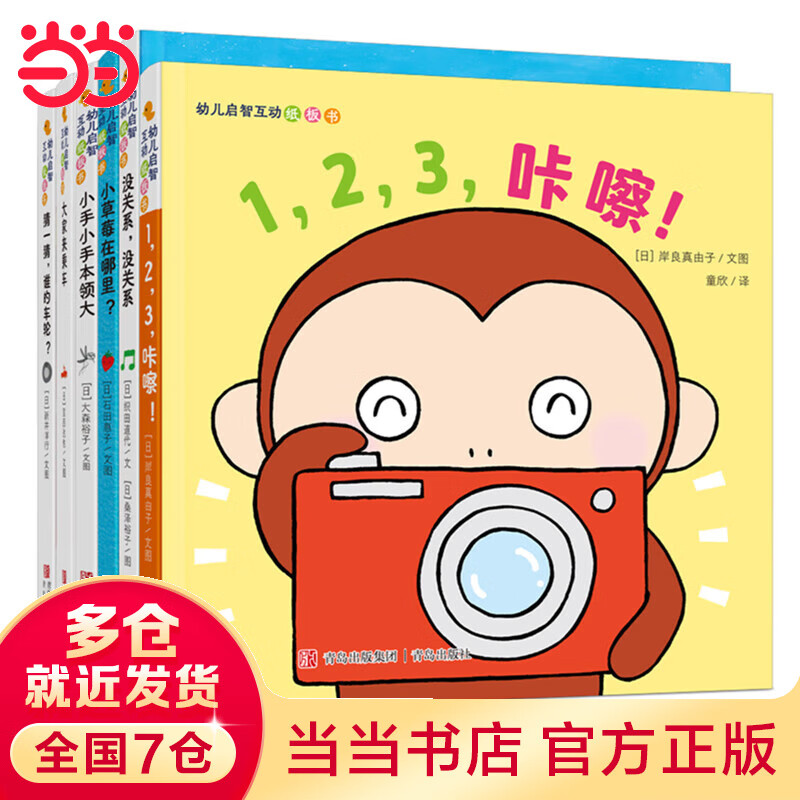 幼儿启智互动纸板书（套装 全6册）让宝宝在玩耍中开启智慧，提高认知力、专注力