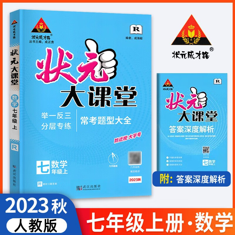 2023秋版状元成才路状元大课堂初中七年级上册数学R人教版含答案深度解析共2册