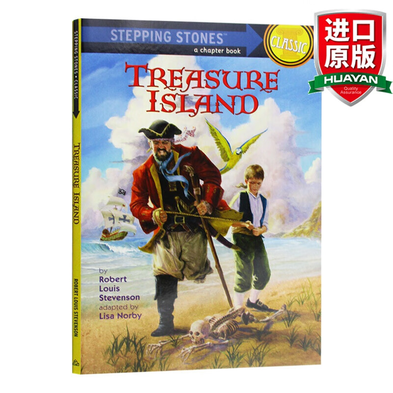 Treasure Island A Stepping Stone Book Classic 英文原版 金银岛 英文版