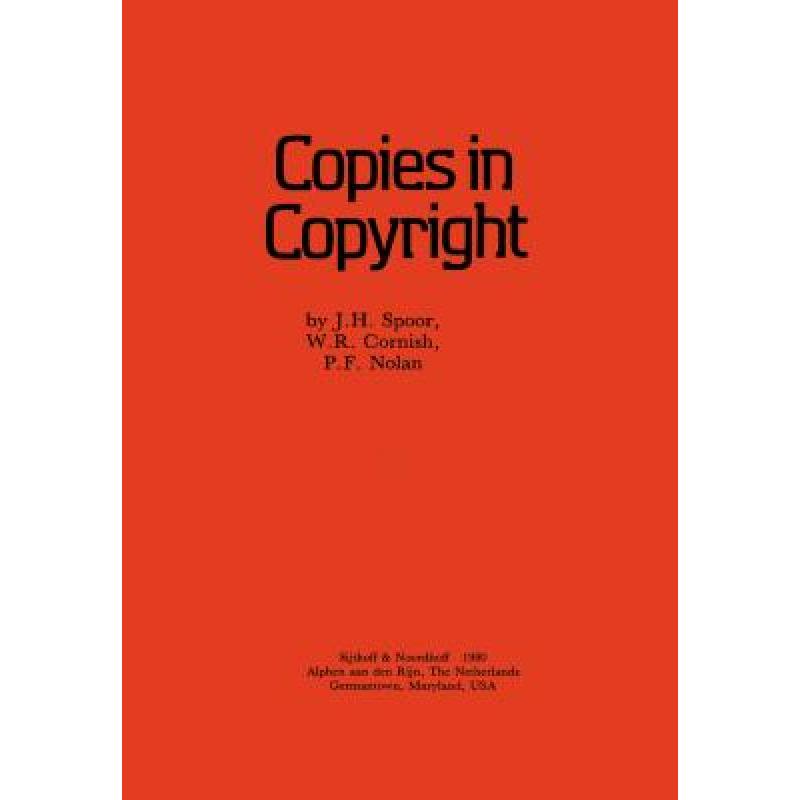 Copies in Copyright