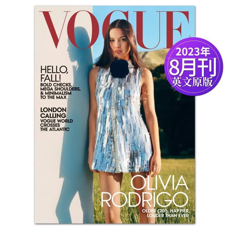 【美国版】VOGUE 美国服饰与美容女性时尚杂志 2023年订阅10期 【单期】2023年8月刊