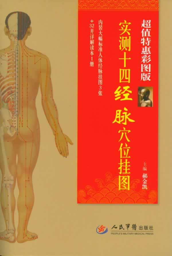实测十四经脉穴位挂图.超值特惠彩图版