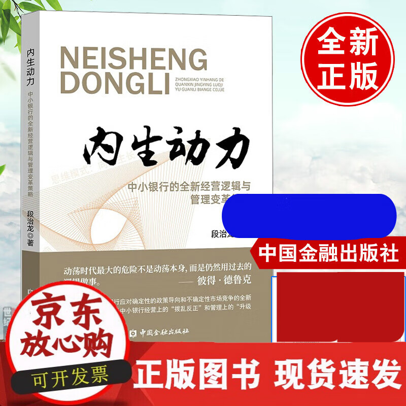 2021新书 内生动力 中小银行的全新经营逻辑与管理变革策略 段治龙领导管理工具书小而美一家小银行的逆势破局之道中国金融出版社
