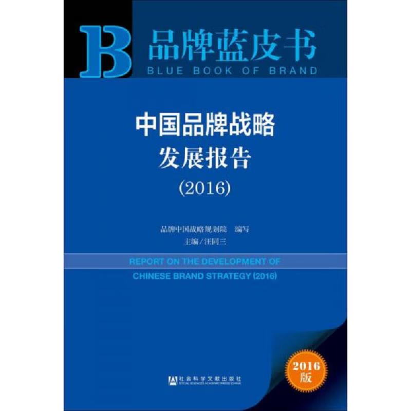 中国品牌战略发展报告(2016)