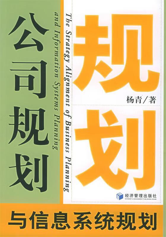 公司规划与信息系统规划【好书，下单速发】