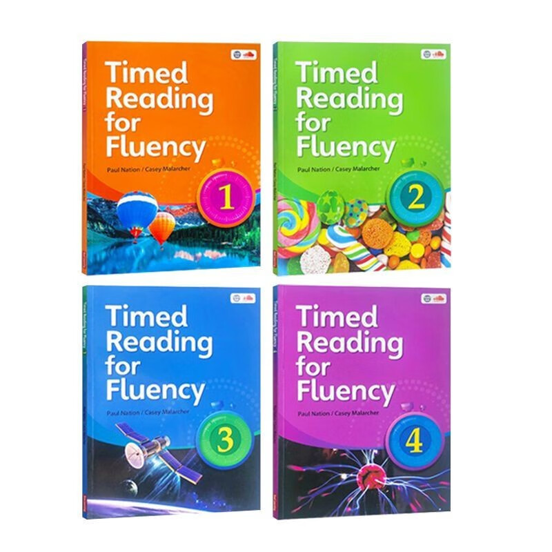 美国原版进口 Timed Reading for Fluency 1 2 3 4级全套 流利阅读
