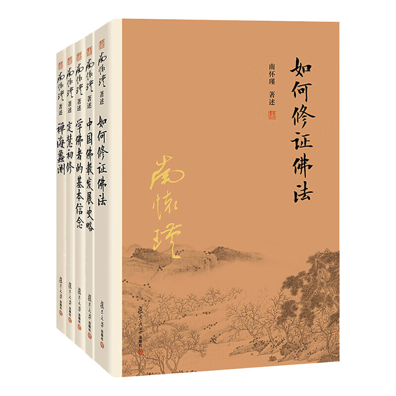 南怀瑾佛学经典系列套装 如何修证佛法+中国佛教发展史略+学佛者的基本信念+定慧初修+禅海蠡测 全五册