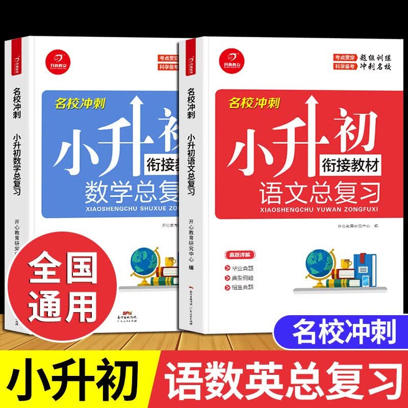 2023小升初数学系统总复习人教版小学六年级下册毕业升学复习资料专项训练同步练习册必刷题真题试卷课本教材全解部编北师大版2022 【小升初总复习】语文+数学 全2册 小学升初中