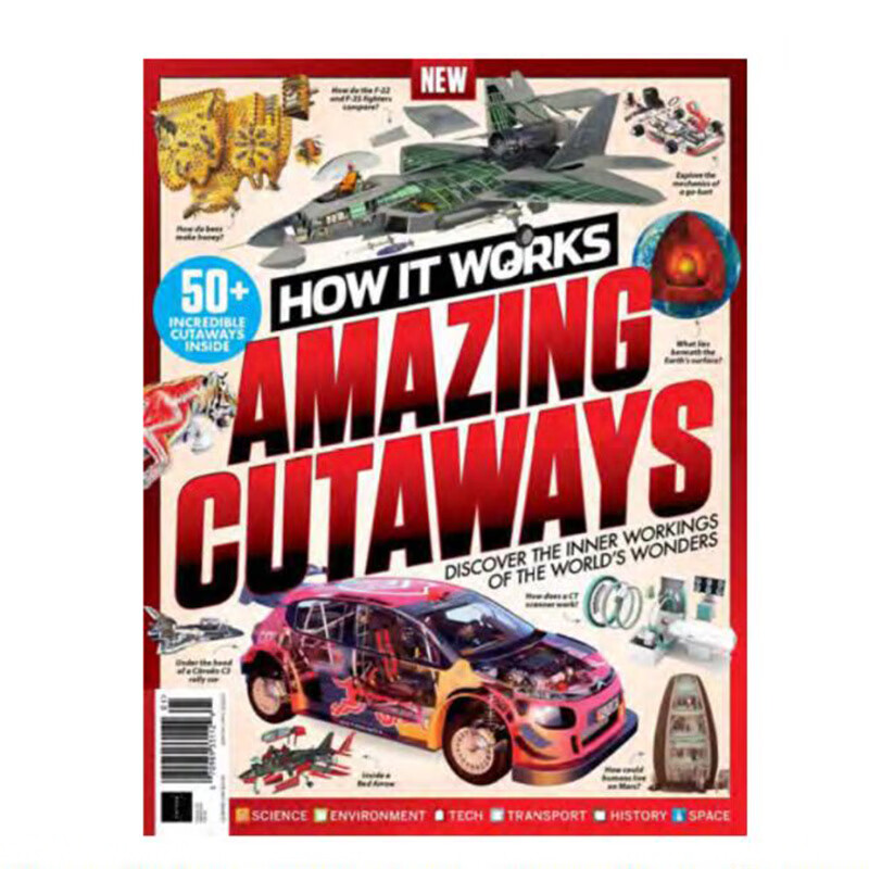 How It Works Book of Amazing Cutaways 万物奥秘杂志 天文地理 HowItWorks 英文原版期刊 英文版 How It Works杂志