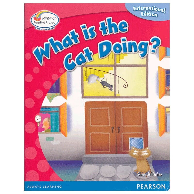 【9.8元1册 】培生原版系列 新版自然拼读 教学资源 教学卡片1-6级 What is the Cat Doing?