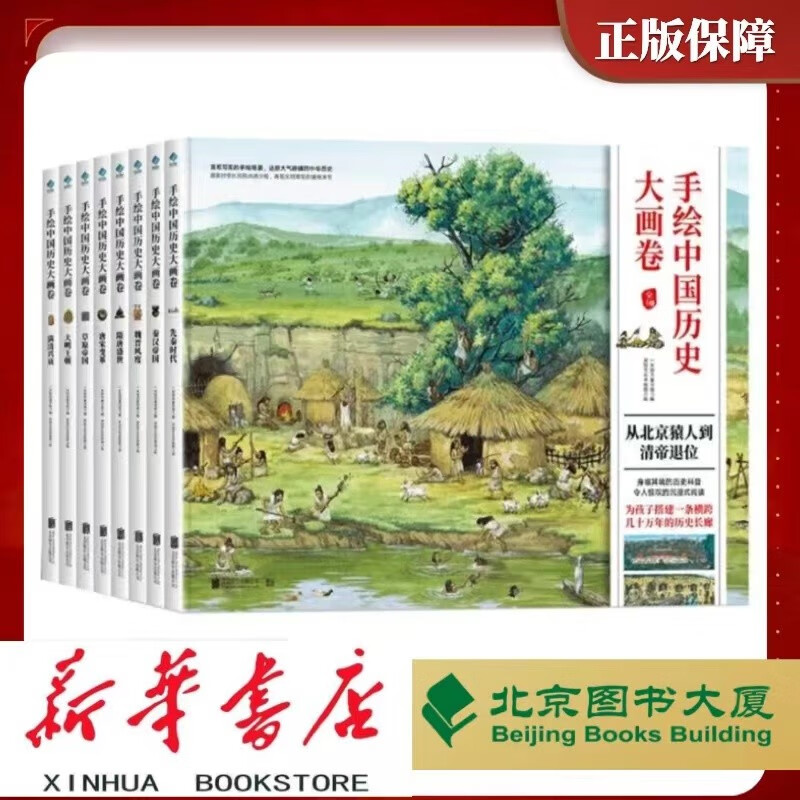 手绘中国历史大画卷(全8册)