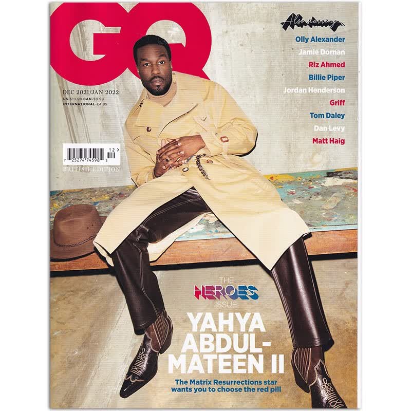 【单期可选】GQ 绅士 智族 2023/22年月刊 英国男士服饰时尚生活杂志 2022年1月刊