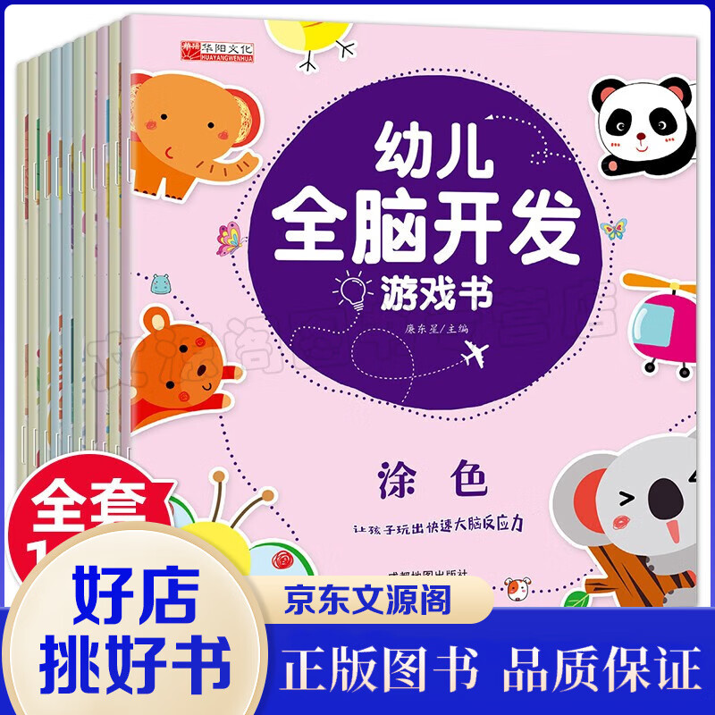 幼儿全脑开发游戏书全套10册 迷宫大冒险语言思维训练3-4-5-6岁 幼儿园小班教材书籍儿童早教启蒙 幼儿全脑开发游戏书（套装全10册)