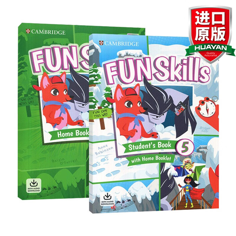 英文原版 Fun Skills Level 5 for A2 Flyers 5级 全英文版