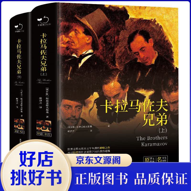 陀思妥耶夫斯基文集 罪与罚 白痴 卡拉马佐夫兄弟精装全译本 原著无删减 经典名著 卡拉马佐夫兄弟(套装上下册)