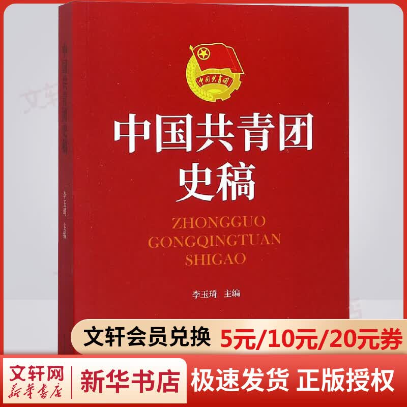 中国共青团史稿 李玉琦 著 中国青年出版社 党建党章团史团章书籍
