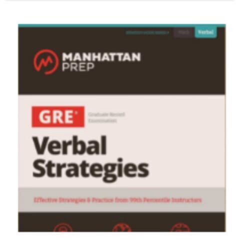 Manhattan GRE VERBAL strategies