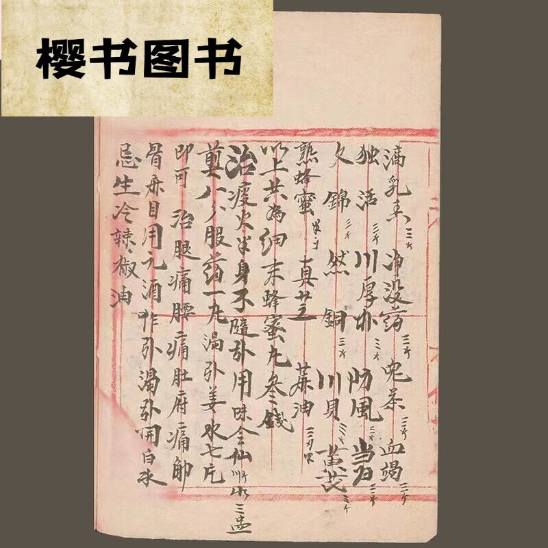 药方 中医类古 绝版手抄古 售当代影印本