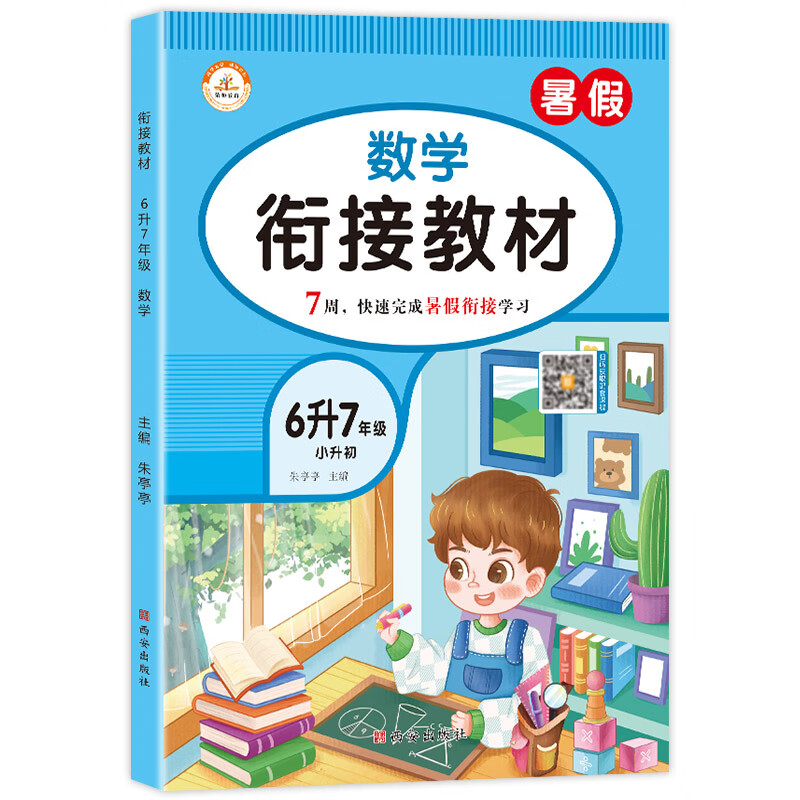 2023版小升初衔接教材暑假作业六年级语文数学英语全套6册人教版小学6升7年级上册同步训练习题测试卷黄冈昨业暑期培训教程天天练 6升7数学【单册】 小学六年级