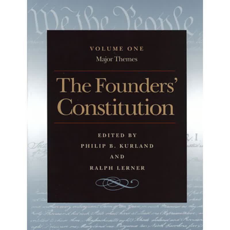 Founders' Constitution, Volume 1: Major Them...