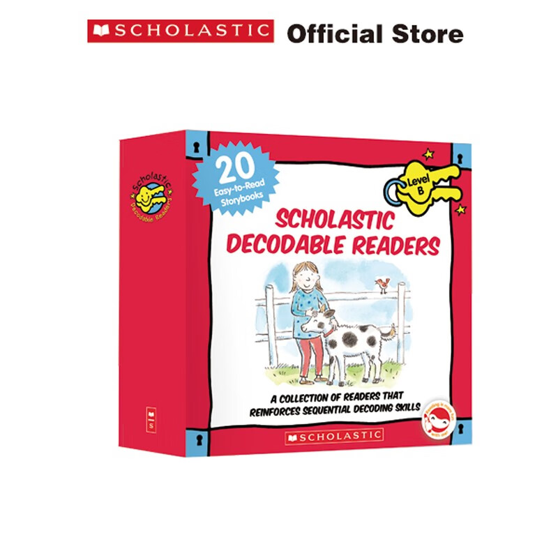 学乐小分级自然拼读启蒙读本初阶 Decodable Readers B 20册 附赠官方导读课