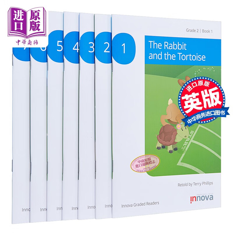 英国Innova Graded Readers 2 套装7册 经典民间故事分级阅读读物 幼儿小学英语启蒙学习课外教辅 4-12岁 配音频
