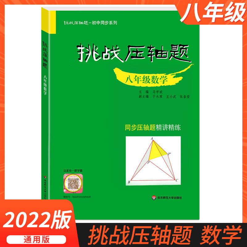 2022初中数学压轴题精讲精练七年级初中生初一7年级专项组合训练难题尖子生题库新思维点拨培优新方法重难点 挑战压轴题 八年级数学【同步精讲精练】