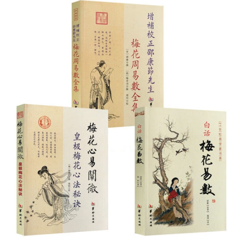 现货 梅花易数讲义白话风水学书籍入门的书图解邵雍著算卦教程教学讲义邵康节 白话梅花易数+梅花心易阐微+梅花周易数全集 3册 #29