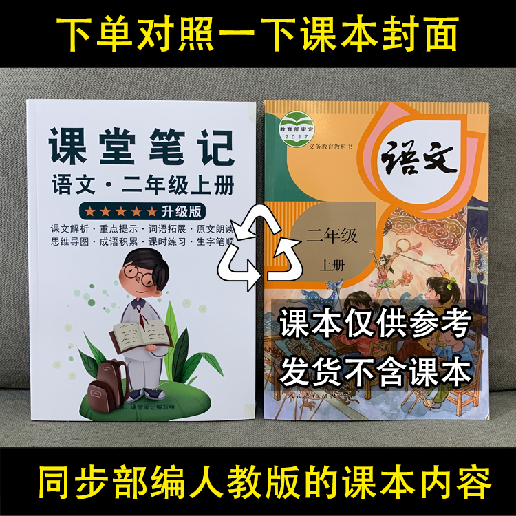 【送视频】苏教版二年级上册数学课堂笔记2022新版知识点语文随堂 二年级语文上册 小学二年级