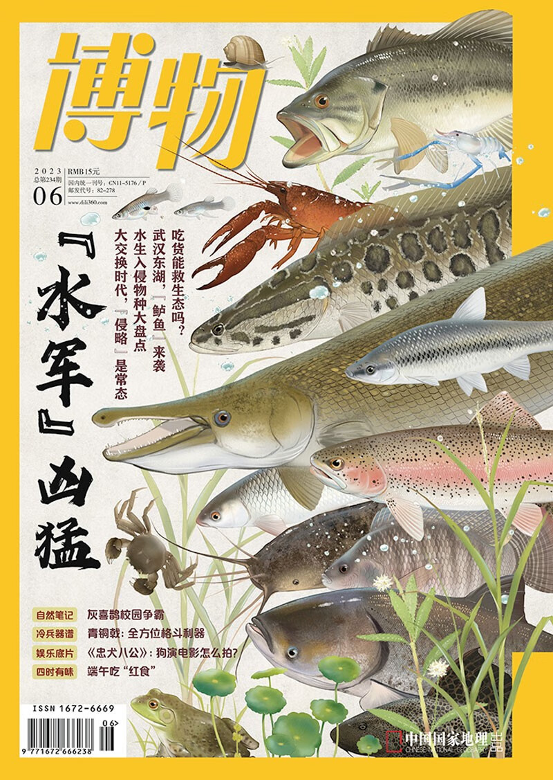 博物 2023年6月号 本期主题【水军凶猛】 中国国家地理青春少年版 博物君式科普百科期刊