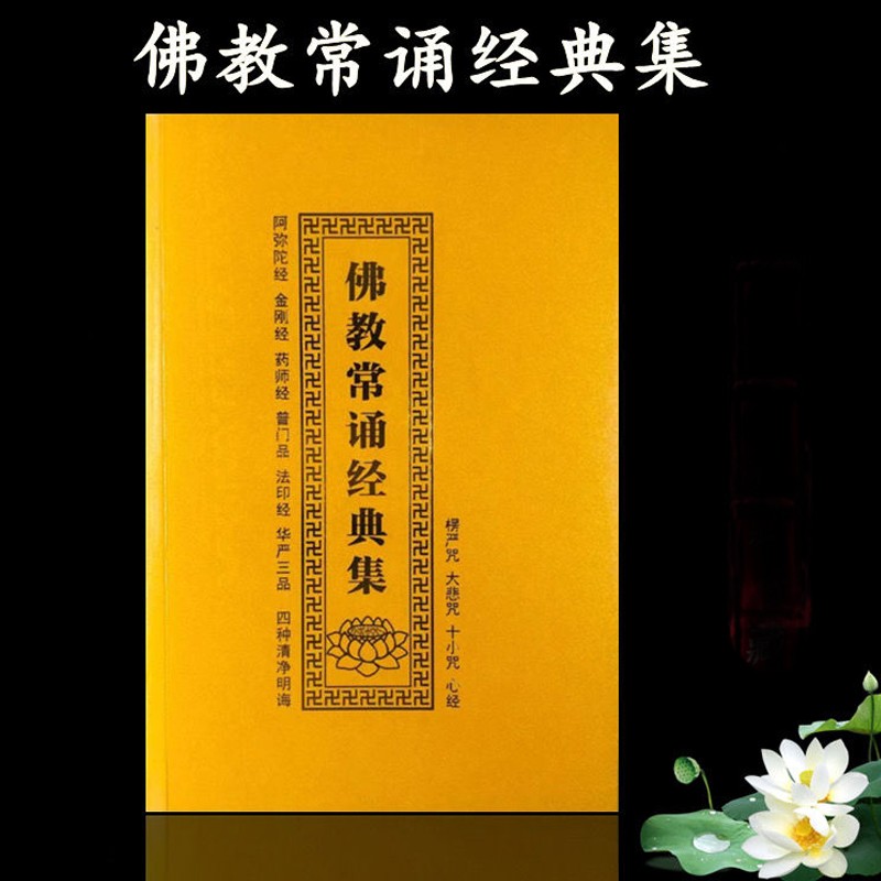 金装金刚经 心经 大悲咒 楞严咒 注音版读诵本 简体拼音大字分段 32K【佛教常诵经典集】