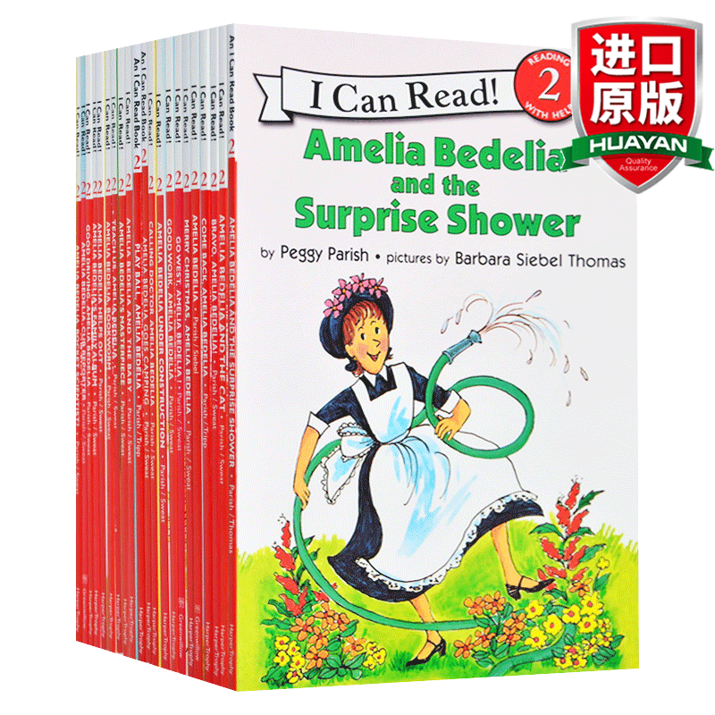 英文原版 糊涂女佣第二阶段20册 i Can Read Amelia Bedelia 儿童英语绘本