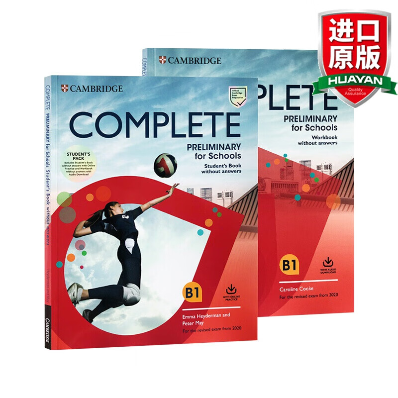 英文原版 剑桥PET校园版考试完全备考学生用书套装 Complete Preliminary 全英文版