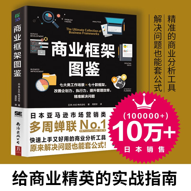 商业框架图鉴 解决问题的商业框架图鉴 七大类工作场景 70款框架改善企画提案 执行力 解决问题的商业框架随行本 商业教程书籍采实