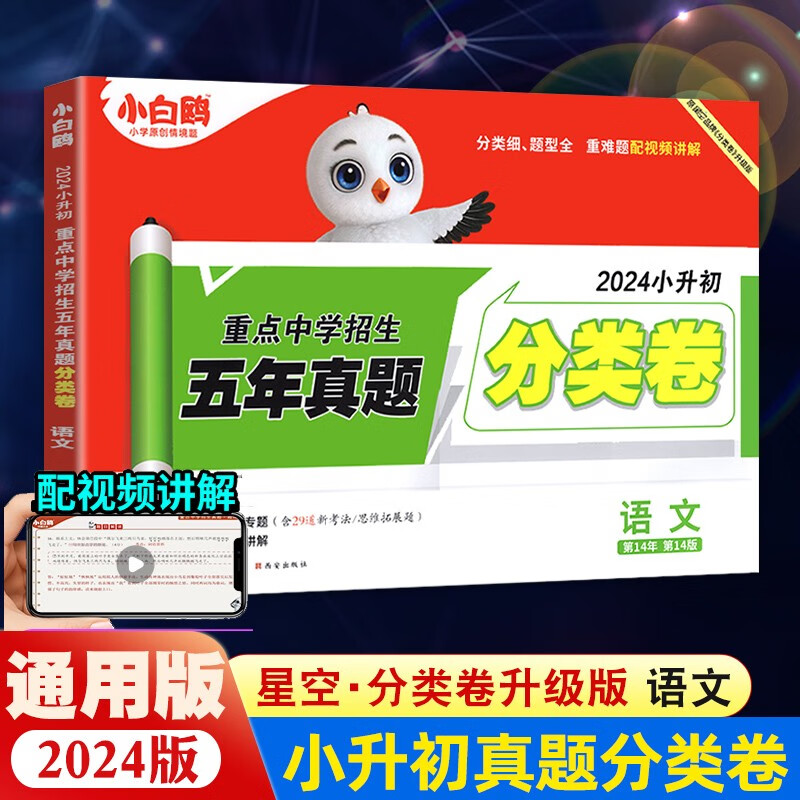 2024版小白鸥星空卷小升初分类卷 语文
