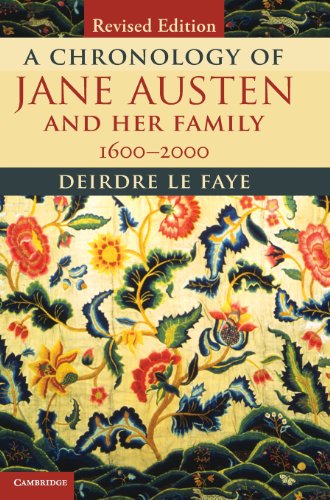A Chronology of Jane Austen and her Family