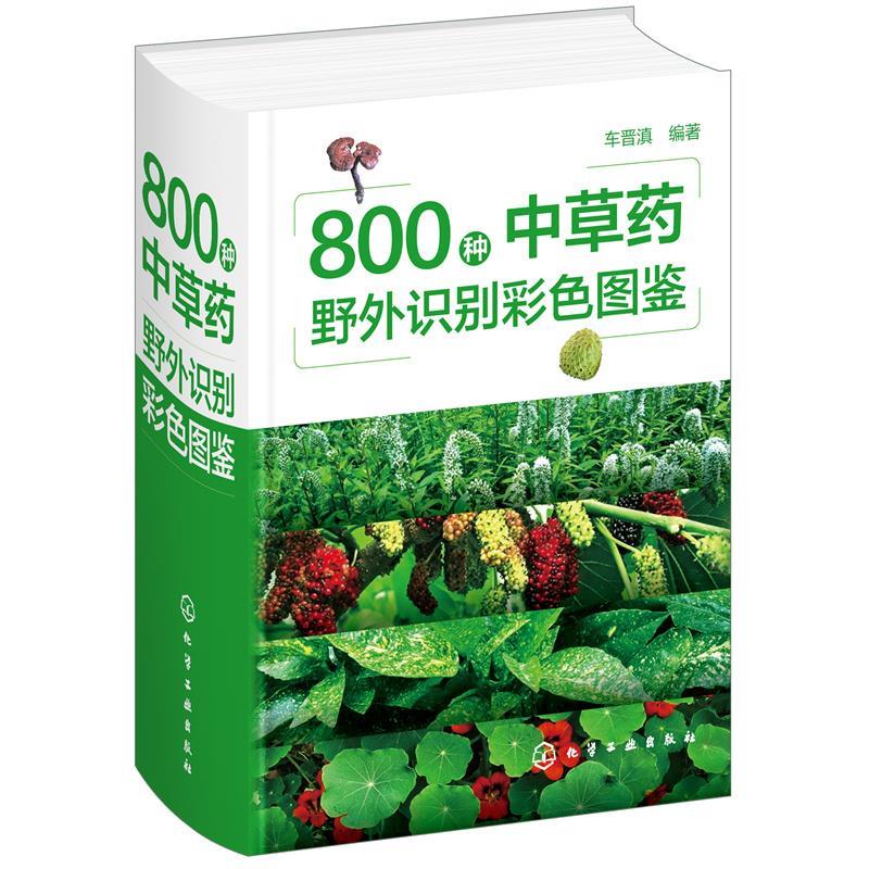 【全新送货上门】800种中草药野外识别彩色图鉴 车晋滇 化学工业出版社 9787122397928