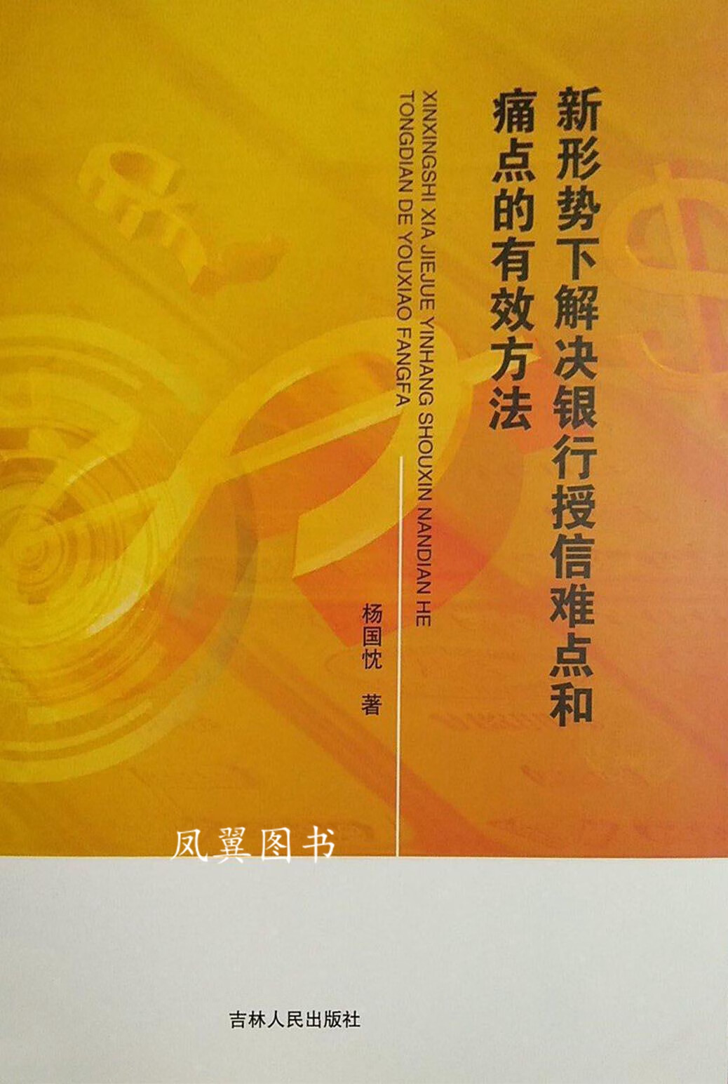 新形势下解决银行授信难点和痛点的有效方法 杨国忱著 吉林人民出版社