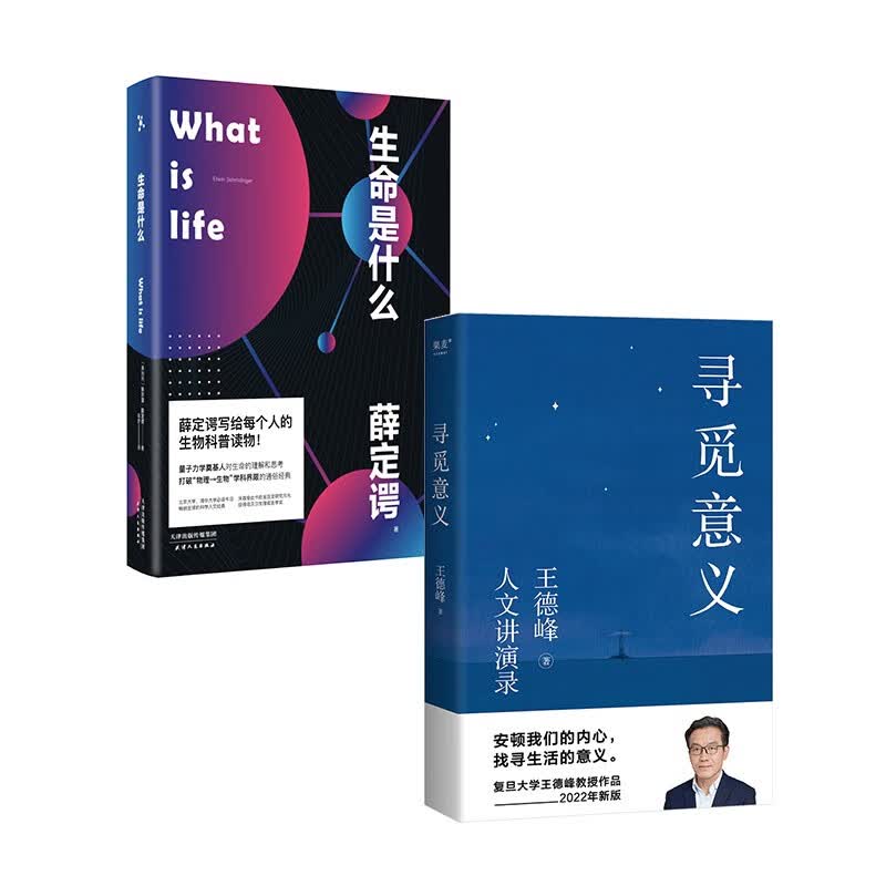 现货 寻觅意义+生命是什么（套装2册） 复旦大学王德峰教授东方甄选推荐 火遍全网的复旦“哲学王子”演讲合集 正面回答人生意义 40年哲学修养集锦 果麦出品