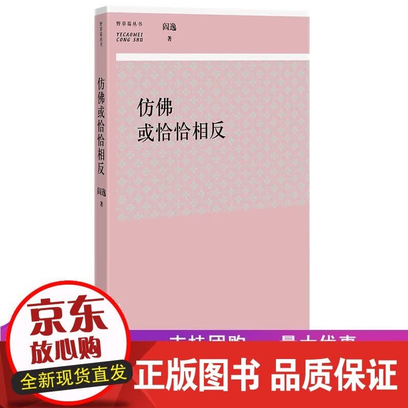 仿佛或恰恰相反阎逸著野草莓丛书迟子建时间抽屉钟摆或聆听独白群像与回声