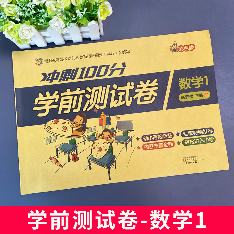 冲刺100分学前测试卷幼小衔接一日一练全套数学启蒙拼音训练语言识字 幼升小学前准备系列测试卷 20以内加减法声母韵母练习 幼儿园中大班学前班幼小衔接暑假作业 数学1（20以内）