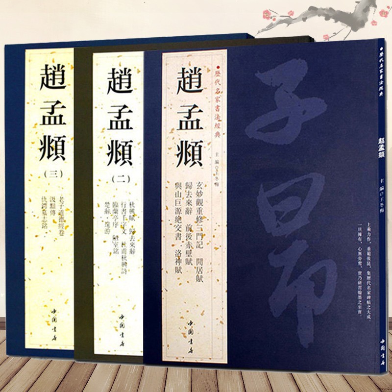 【可选单本】历代名家书法经典 米芾尺牍书法集赵孟頫书法精选文徵明小楷行书草书毛笔作品集怀素作品赏析 赵孟頫尺牍（3本合集）