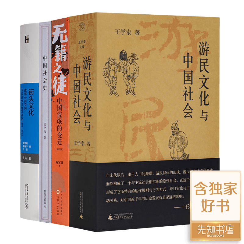 王学泰《游民文化与中国社会》 “底层民众与中国社会”四书