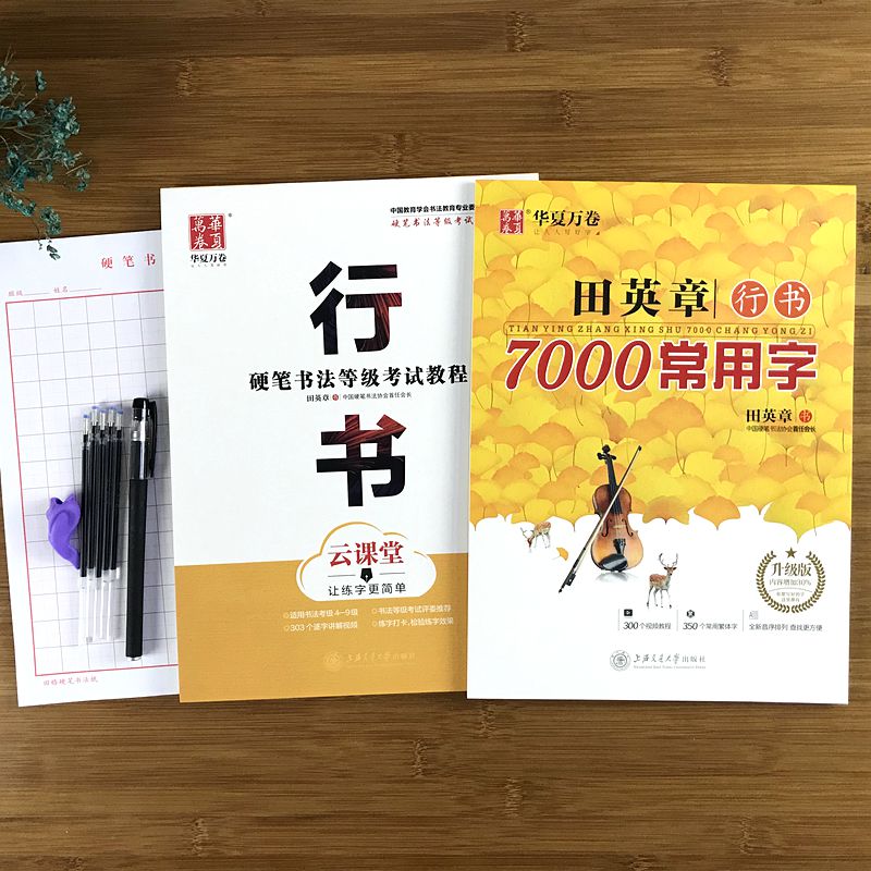 田英章书行书字帖行书一本通入门技法基础训练行书钢笔字帖初学者速成硬笔书法行楷练字帖临摹手写体字帖 行书硬笔书法教程+行书7000常用字【1本练字本+