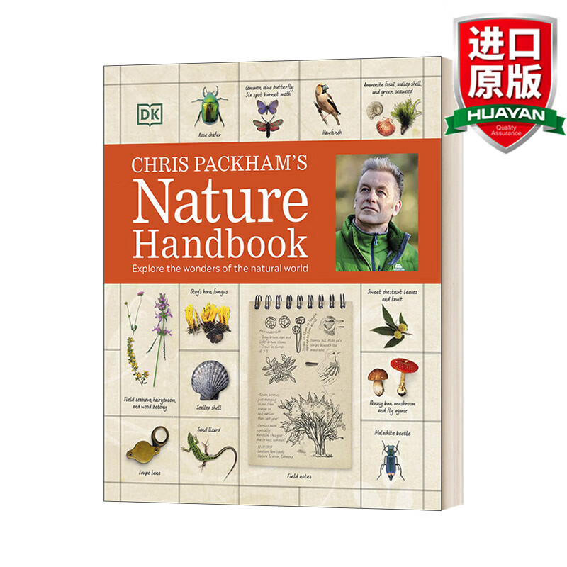 英文原版 Nature Handbook Chris Packham DK 自然科学百科 精装 探索大自然野生动物植物百科全书自然科普书籍 进口书