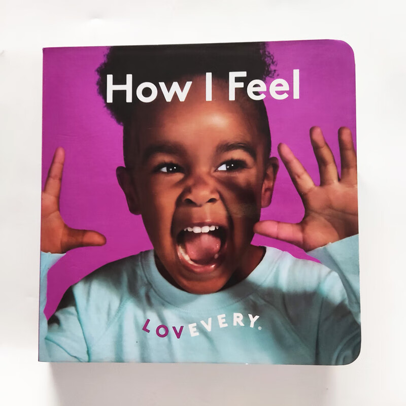 原版英文 Lovevery系列 低幼启蒙认知认物纸板书 How i feel 尺寸15x15页数8