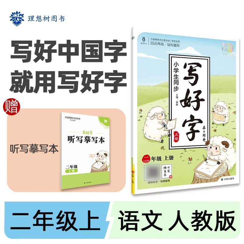 小学生同步写好字 二年级上册 同步训练正楷字帖 理想书2024版