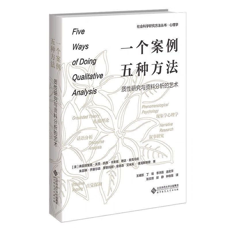 【速发】一个案例五种方法, 质性研究与资料分析的 分析的